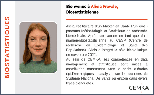 Le pôle Biostatistiques s'agrandit - cemka